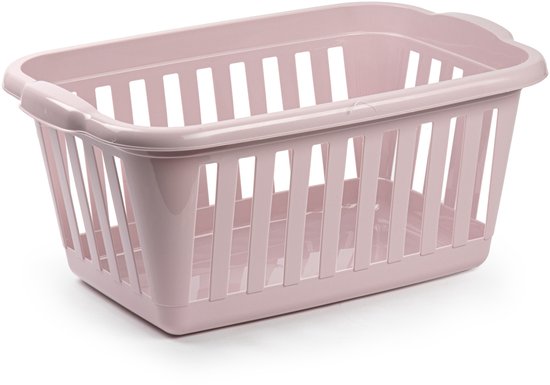 Plasticforte Wasmand - roze - kunststof - 40 liter - 60 x 40 x 26 cm - manden voor... | bol