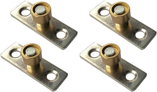 JGS Premium - 4 stuks Schuifdeur Geleider 12mm Diameter Stopper Wiel ...