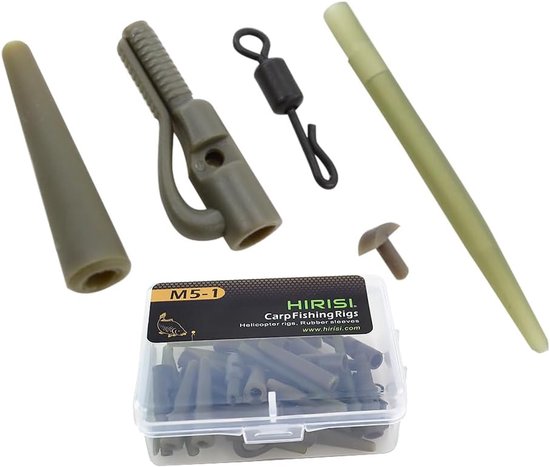 Hirisi Tackle Helicopter Rigs met Haken, Wartels & Rubber Buffer | bol