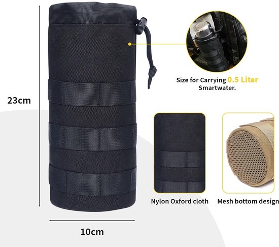 Tactische Waterfles Tas - Outdoor Hydratatie voor Camping en Wandelen ...