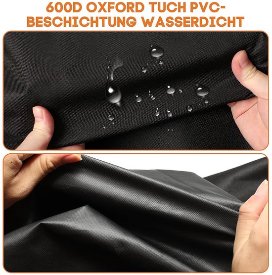 Stapelstoelafdekking - scheurbestendig - voor tuinmeubelen - 1 stuk - zwart - 600D PVC | bol