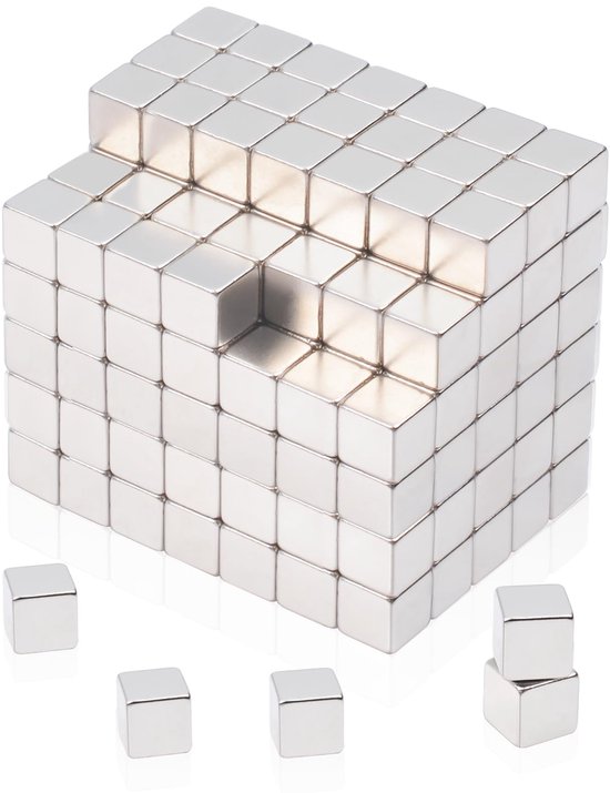 MIN CI 200 stuks neodymium magneten extra sterk, mini klein 5 x 5 x 5 ...