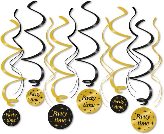 BTH - Slingers - Party Time - Goud-Zwart - Slingers Verjaardag ...