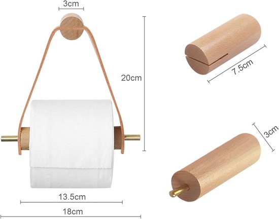 Vintage - Houten - Wandgemonteerde - Badkameraccessoires - Badkamer ...