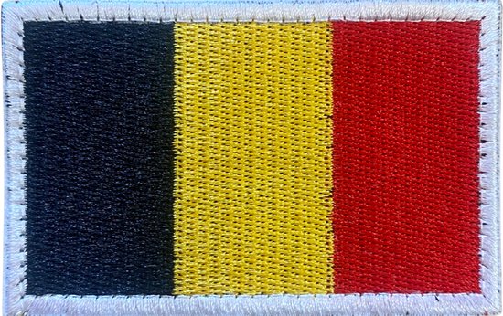 Belgische Vlag - Badge Textiel - Embleem België - Nationale Driekleur ...
