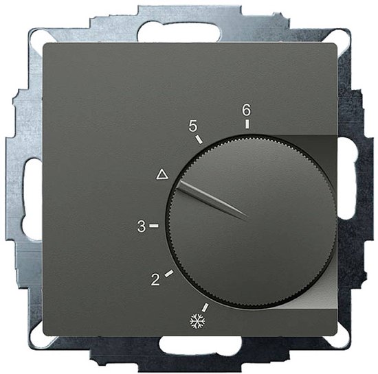 Eberle 191810224302 UTE 1002-Anthrazit-55 Kamerthermostaat Montagewijze: Inbouw (in... | bol