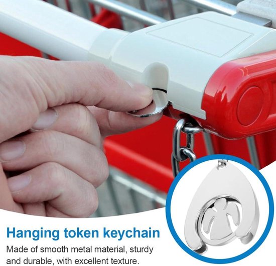 Allecto Plus - 2 stuks Winkelwagen Token Sleutel Fob - Handig voor ...