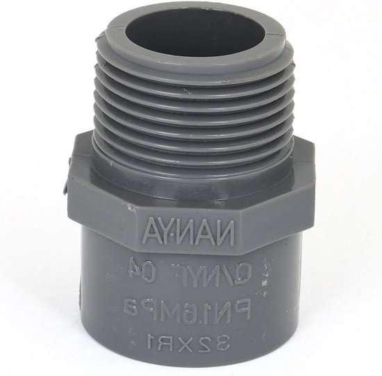 Allecto Plus - PVC Pijp Fitting Adapter Connector voor Koud Water ...