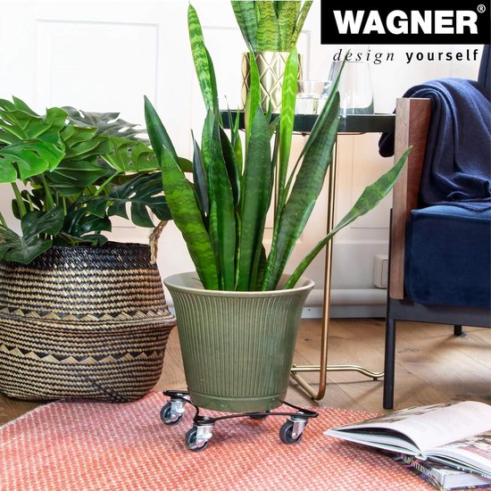 Plant trolley RETRO STYLE 22 x 22 x 55 cm I For indoor+outdoor I Flower ...