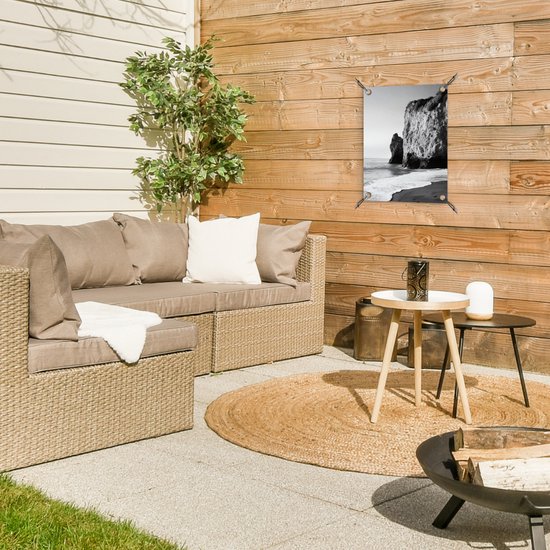 Tuinposter 30x40 cm - Tuindecoratie Strand - Klif - Golven ...