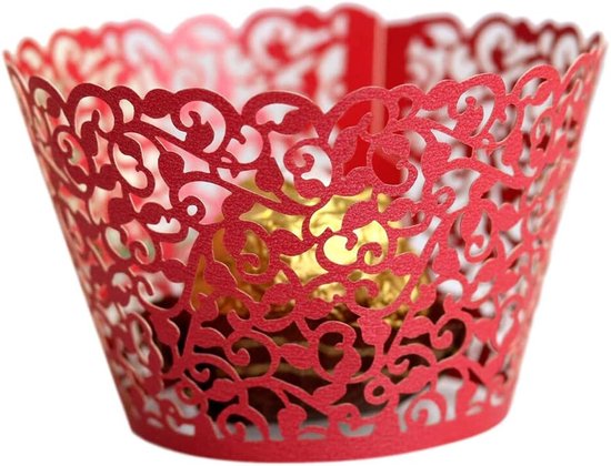 Pack van 50 Papieren Cupcake Wraps - Muffin Cups - Cupcake Moulds ...
