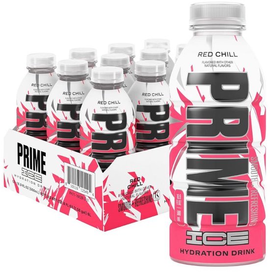 Prime ICE Hydration Red Chill Flavour (UK) 12 x 500 ml | bol