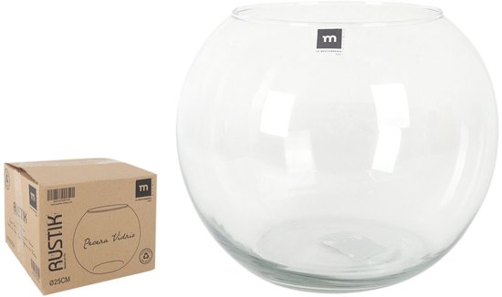 Vissenkom Inde Rustik Glas 15 x 24 x 20 cm | bol