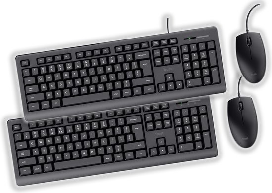 Toetsenbord en muis set Trust membraan toetsen - QWERTY | bol