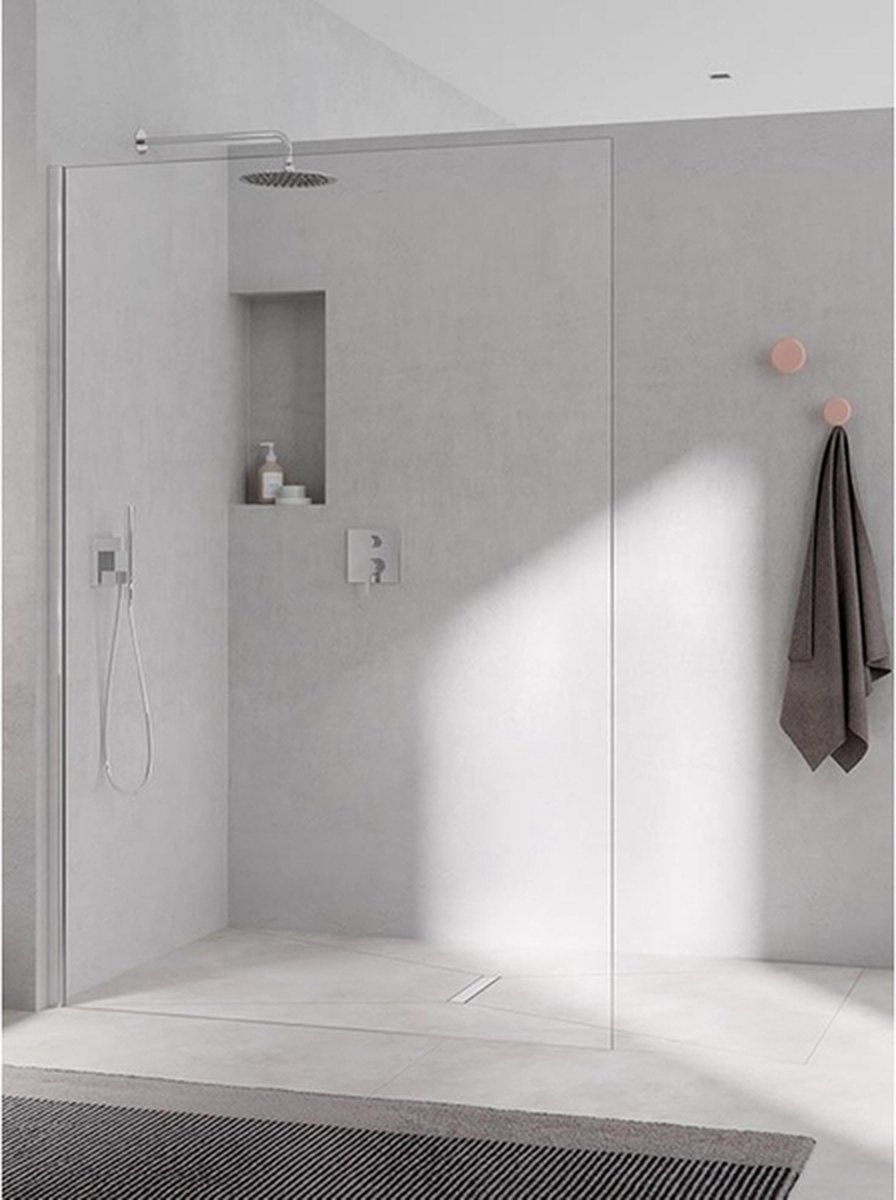 Kermi Xc wio walk in 120x200cm zilver glans helder glas | bol.com