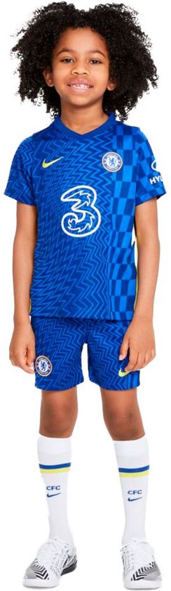 NIKE Chelsea FC Thuis Little Kit 20/21 Junior - Lyon Blue / Opti Yellow ...