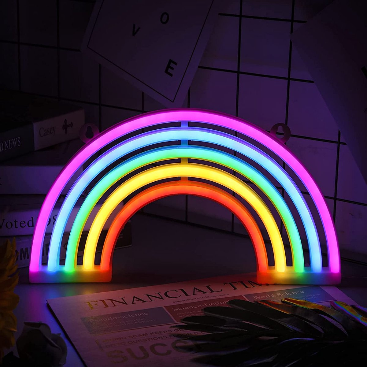 Intelectro LED Lamp - NEON Verlichting - Regenboog - Creëer de Perfecte ...