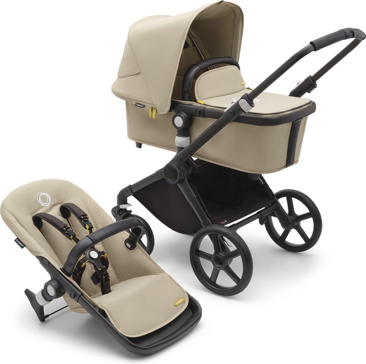 Bugaboo Fox Cub - Poussette Tout-Terrain avec Nacelle et Siège, Pliable ...