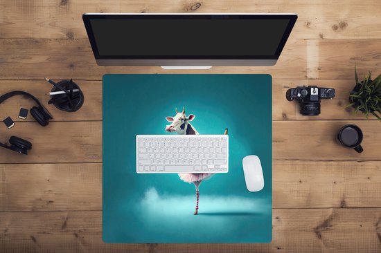 Muismat XXL - Bureau onderlegger - Bureau mat - Koe - Ballet - Portret ...