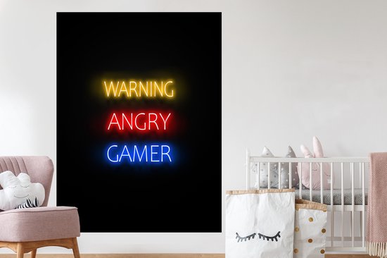 Muurstickers - Sticker Folie - Gaming - Quotes - Warning angry gamer ...