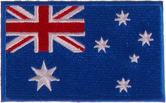 Strijkapplicatie 8x6cm vlag Australië | bol