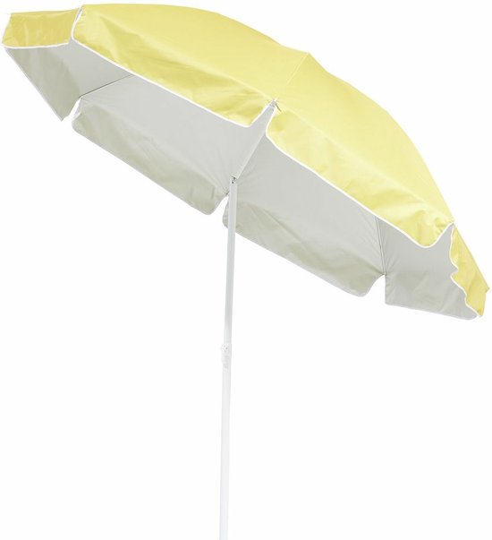 Strandparasol 200 cm - Geel | bol.com