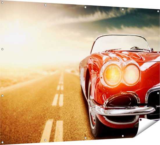 Gards Tuinposter Oude Rode Auto - Retro - 160x120 cm - Tuindoek ...