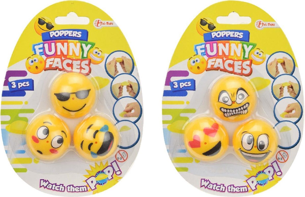 Toi Toys Emoticon poppers 3 stuks | bol.com