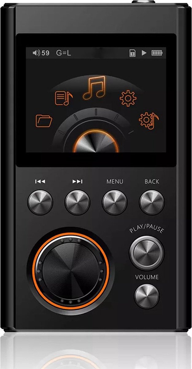 Professionele Hifi Dac mp3 speler 8GB (max. 128GB) - C5S - Zwart | bol.com