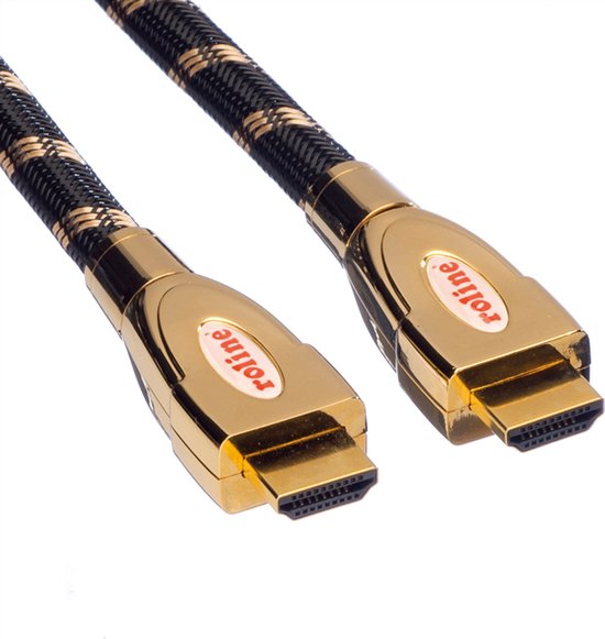 ROLINE GOLD HDMI Ultra HD Kabel met Ethernet, M/M, Retail Blister, 3 m ...