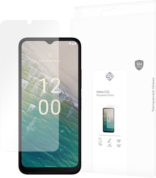 Cazy Tempered Glass Screen Protector geschikt voor Nokia C32 ...