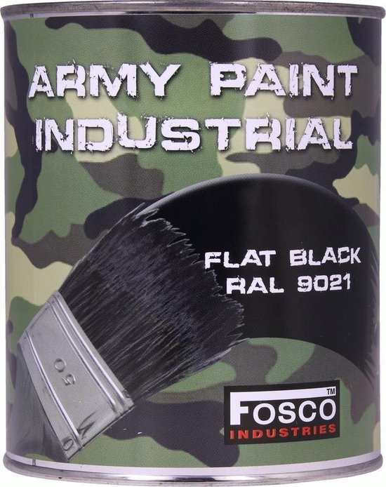 Fosco Blik legerverf 1 liter Zwart | bol.com