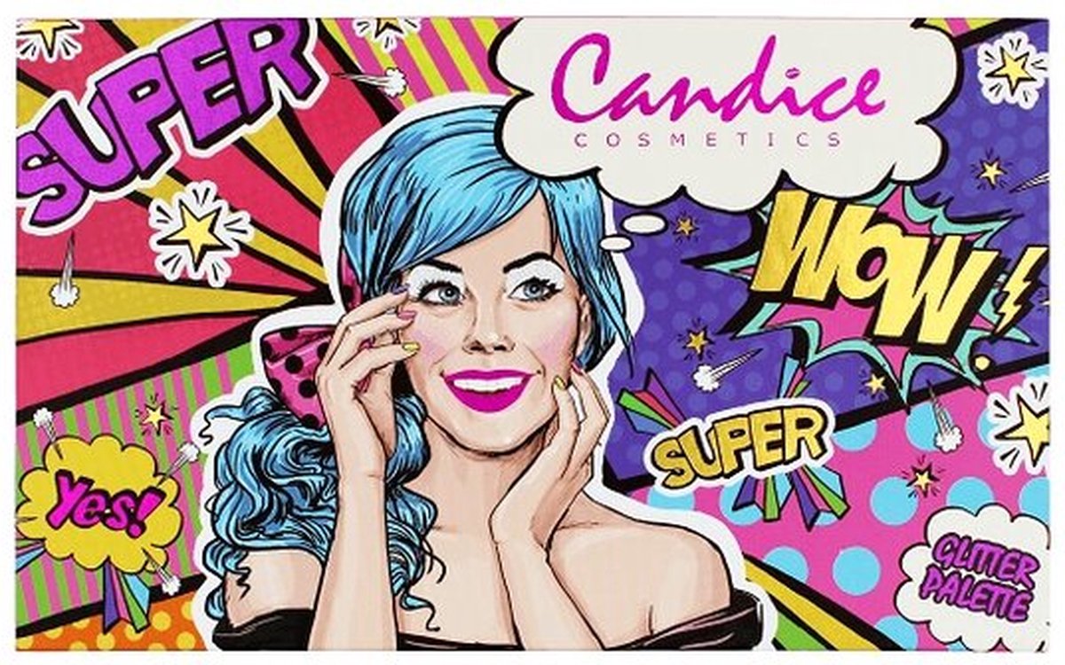 Candice Cosmetics - Super Wow! - GLITTER - Eyeshadow Palette ...
