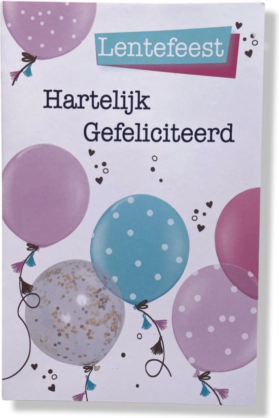 5 Cards & Crafts Luxe Wenskaarten Lentefeest | 12x17cm | Gevouwen ...
