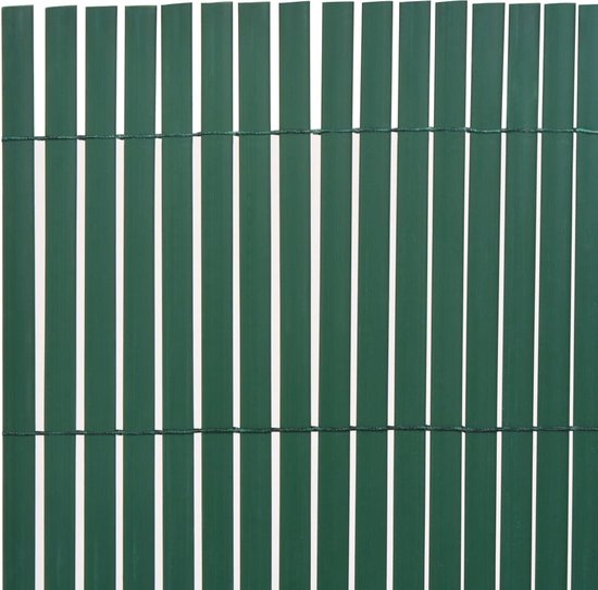 Furniture Limited - Tuinafscheiding dubbelzijdig 90x500 cm PVC groen ...
