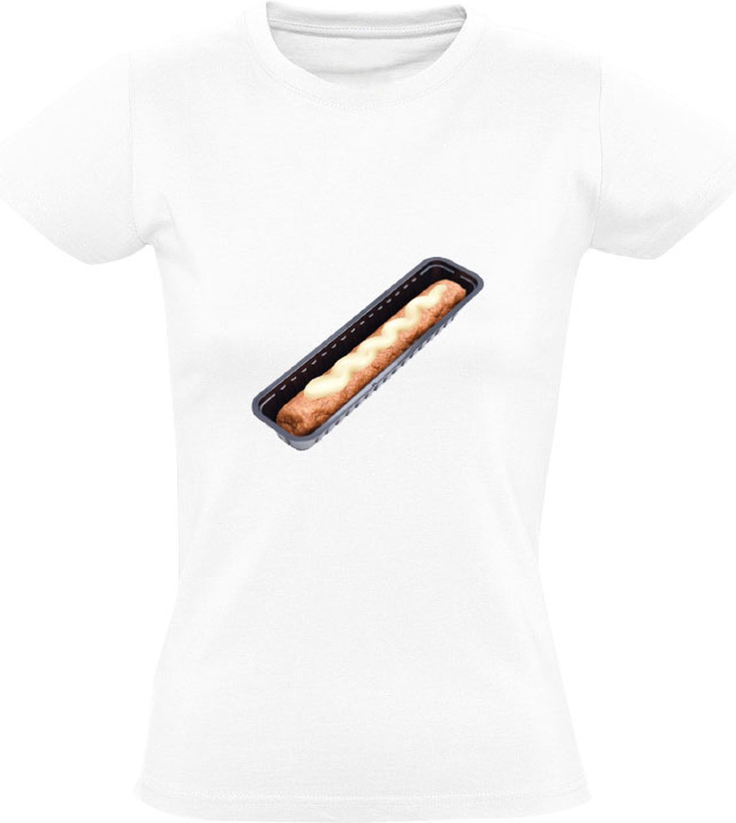 Frikandel met mayo Dames T-shirt | snack | friettent | frietbar ...