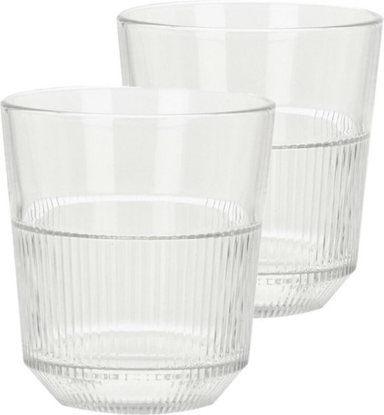 Excellent Houseware Whisky glazen - 4x - transparant - 270 ml - 8x8cm ...
