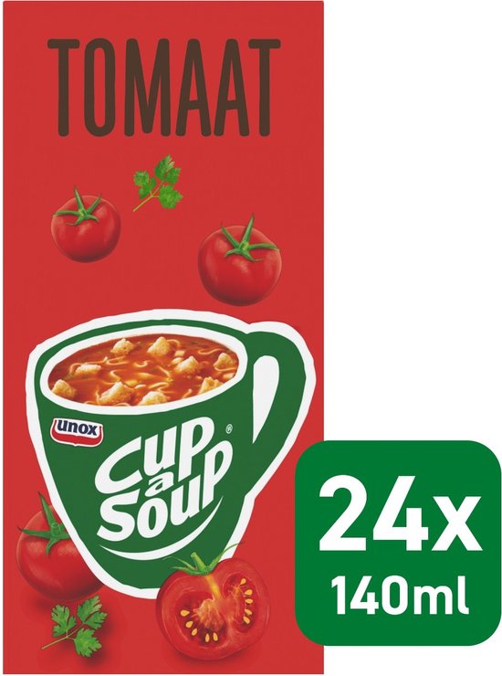 Unox - Cup-a-Soup - Tomatensoep - 24x140 ml | bol.com