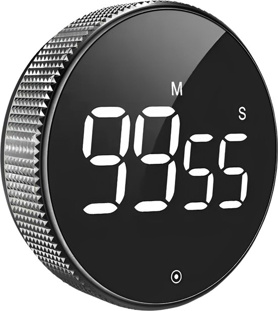 Kookwekker - Digitale kookwekker - Keukenwekker - Smart timer - Magnetisch - Zwart | bol.com