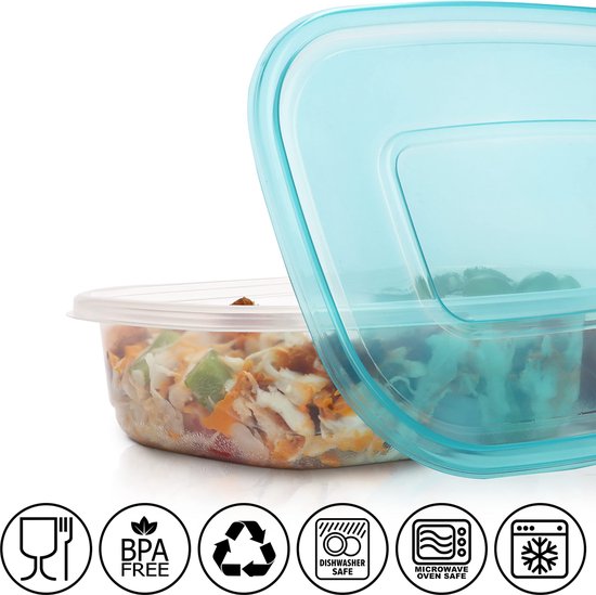 Récipients Nourriture en plastique à 3 compartiments fraîchement ...