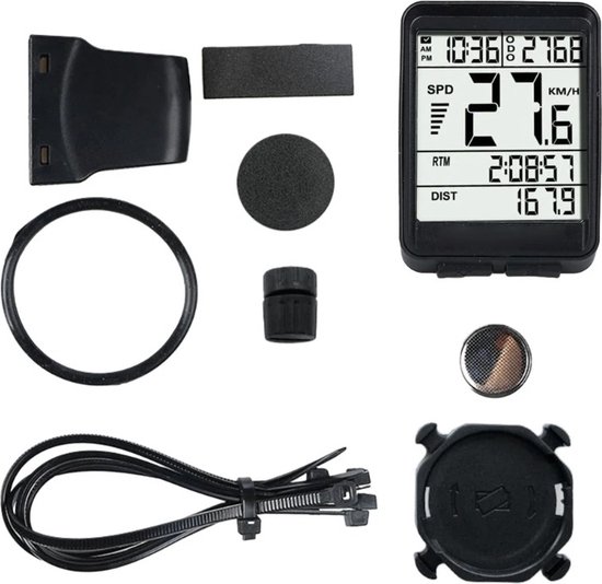 WiseGoods Luxe Fietscomputer Draadloos - Kilometerregistratie ...