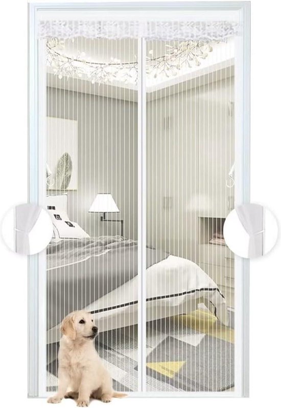 Magnetisch muggennet voor deur - Fijn net met deursluiting - Eenvoudige ...