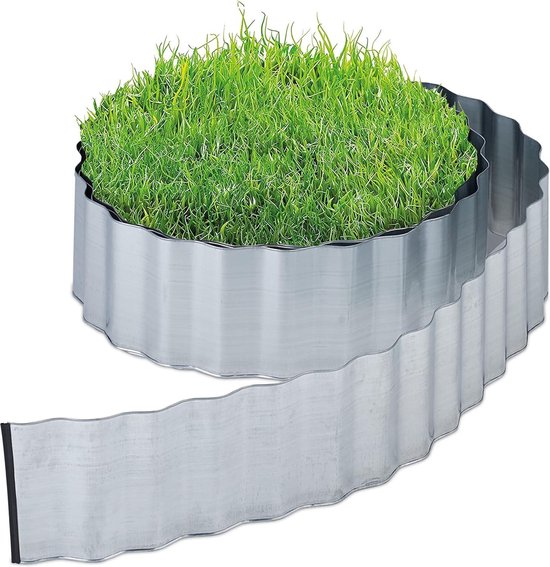 Metaal Gras Kantopsluiting 8 Meter - Randbegrenzing Perk en Gazon ...