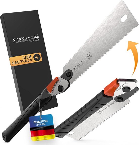 Opvouwbare Japanse zaag 240 mm SK4 koolstofstaal SUPER-GRIP handgreep ...