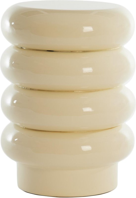 Light & Living Bijzettafel Mirogi - Crème - Ø30cm - Modern | bol