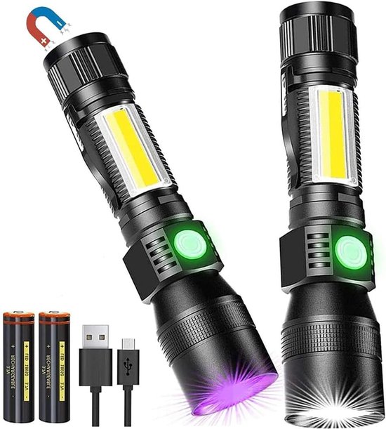 UV-zaklamp led extreem helder oplaadbaar - oplaadbare batterij ...