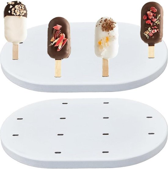 Houten Cakesicle Stand Display - 2 Stuks - 12 Gaten Cake Pop Display ...