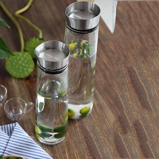 Waterkaraf - Water karaf glazen kruik borosilicaatglas - koud ijsthee ...