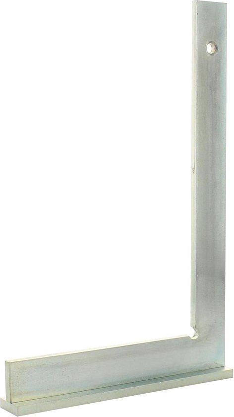 Winkelhaak met aanslag van verzinkt staal 600 x 330 mm - meetgereedschap bouwvakkers | bol
