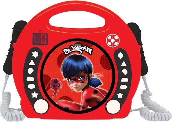 Karaokeset CD-speler Miraculous Ladybug Cat Noir draagbaar met ...